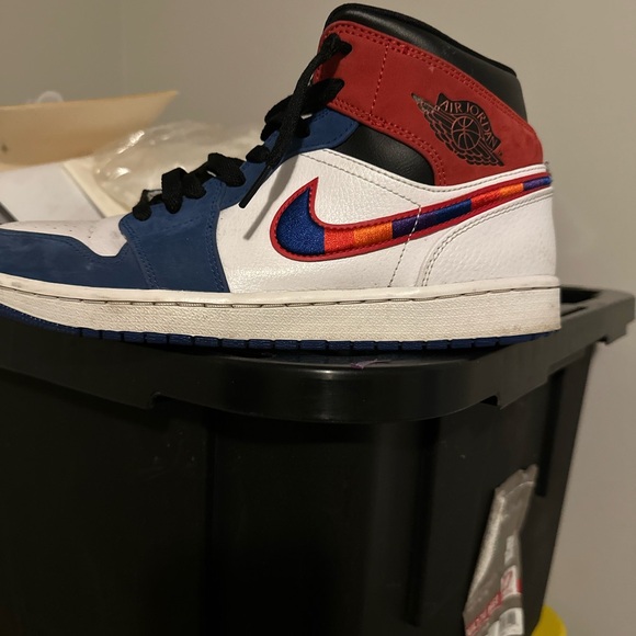 Nike | Shoes | Nike Air Jordan Multicolor Hightop Sneakers | Poshmark